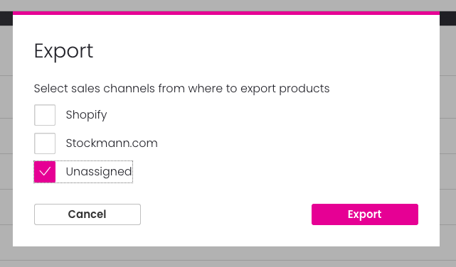Export products to Excel – Online Exclusive
